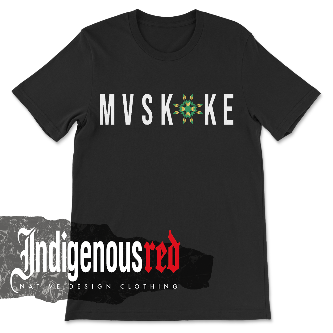 Mvskoke (Muscogee) Star Adult T-Shirt – IndigenousRed